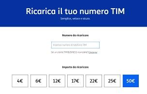 Ricarica Tim: Come Farla Online, con Paypal e i Tagli